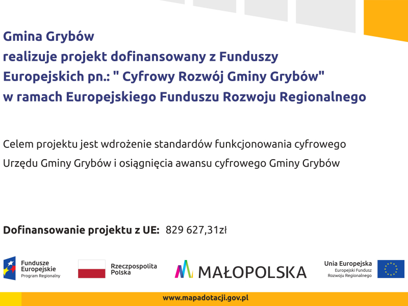 Gmina Grybów rozpoczyna realizację "Projektu Cyfrowy Rozwój Gminy ...