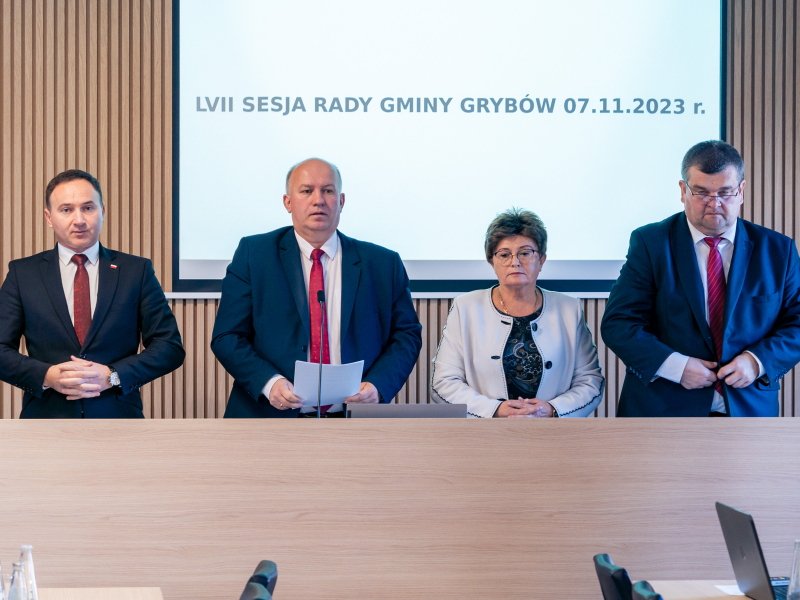 LVII Zwyczajna Sesja Rady Gminy Grybów | Gmina Grybów